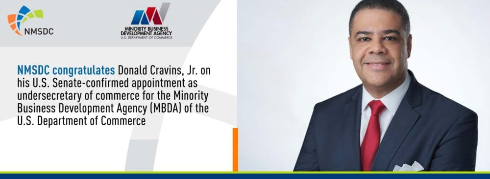 NMSDC Congratulates Donald Cravins Jr. on His Appointment to the MBDA ...